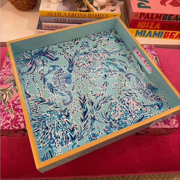 Lilly Pulitzer | Accents | Lilly Pulitzer Seahorses Blue Oasis New Kids ...